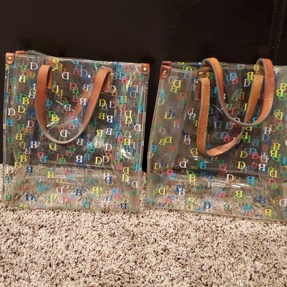 Dooney & Bourke | Bags | 2 Dooney Bourke Clear Signature Tote Bags Db | Poshmark